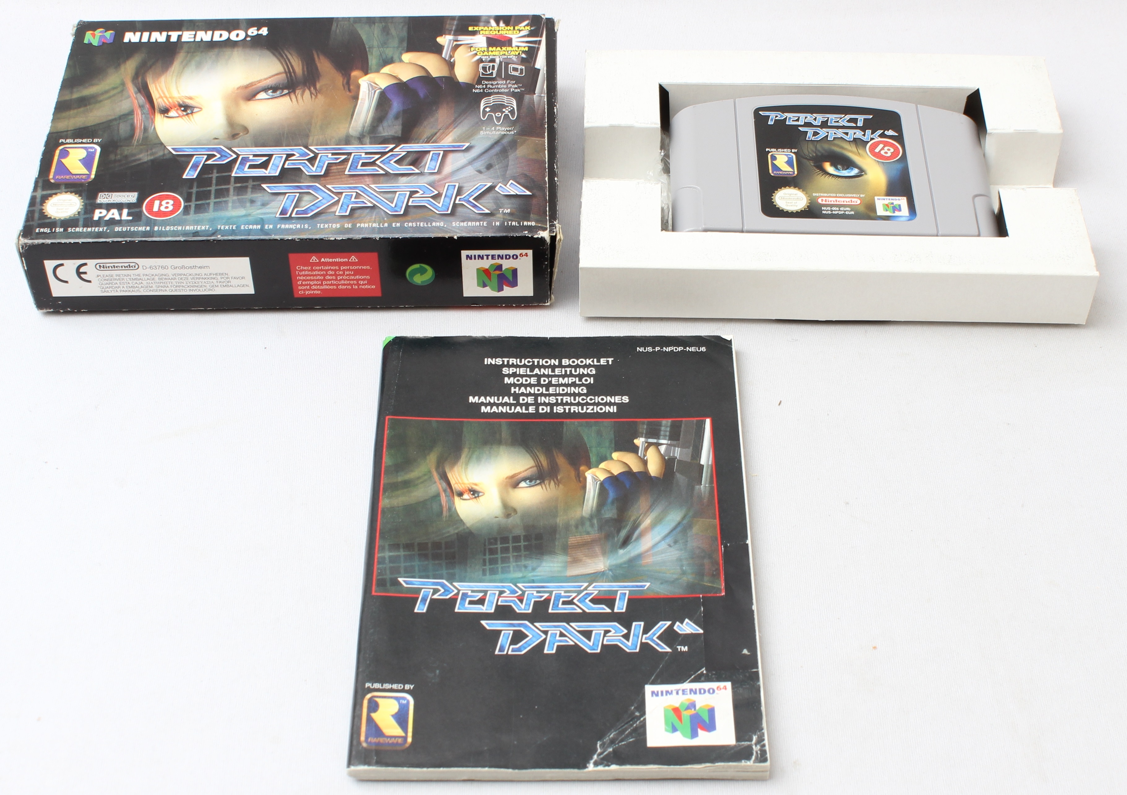 Pre-owned Nintendo Perfect Dark 64 N64 Video Game - Complete with ...